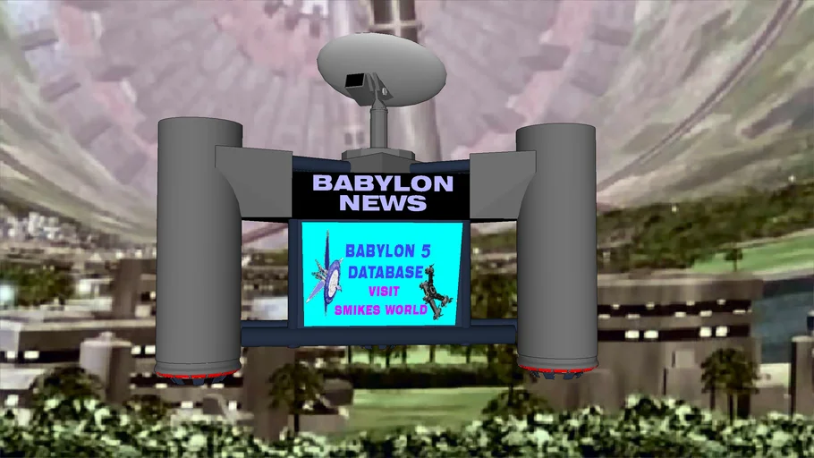 Babylon News -- Floating Monitor/Screen | 3D Warehouse