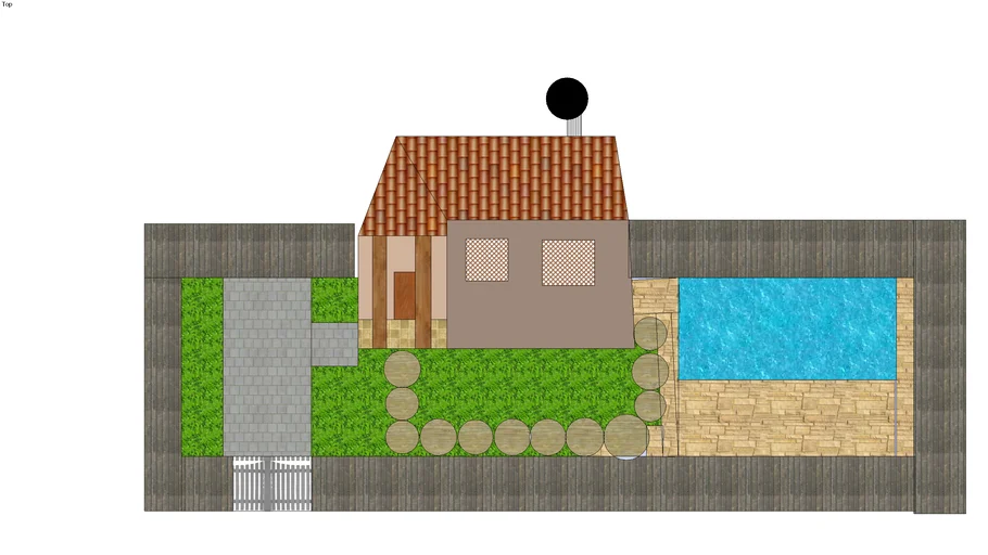 Modelo casa simples (Pock look) | 3D Warehouse