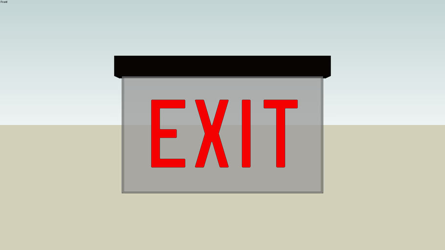 LOBBY EXIT SIGN | 3D Warehouse