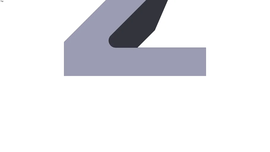 Angular section 45° - 100 x 95 x 300 mm | 3D Warehouse