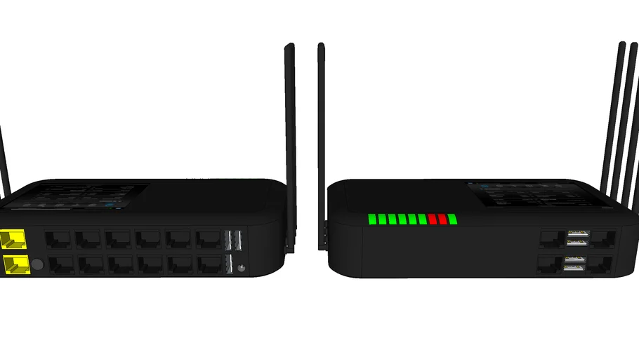 Phantom L16 Extreme Quad Band Router | 3D Warehouse