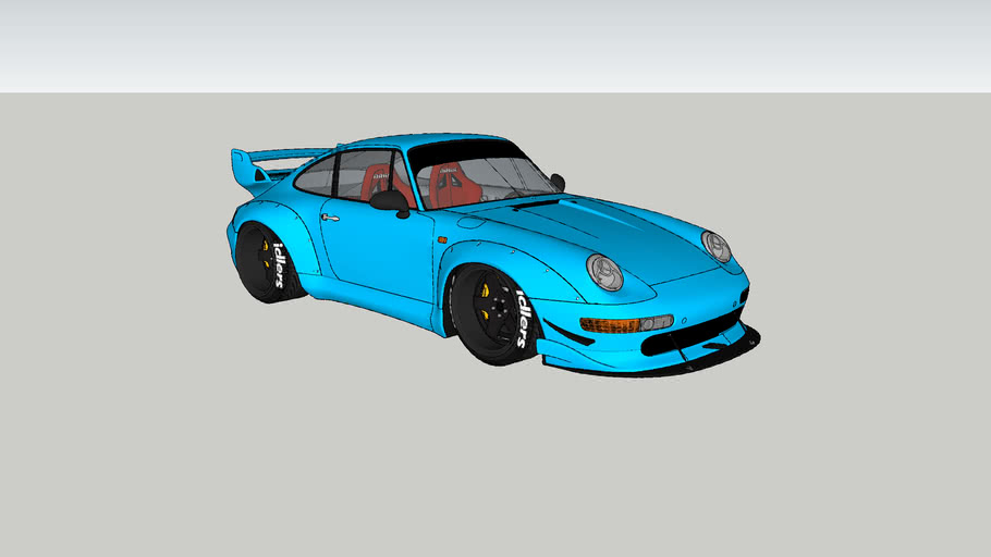 Porsche 911 RWB RAUH-Welt Begriff 97's with SSR Wheels | 3D Warehouse