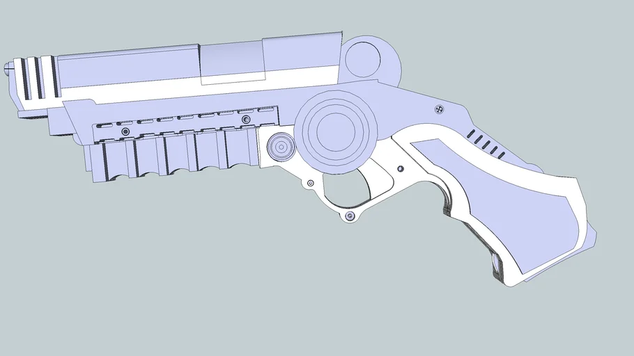 The Dark Knight Trilogy Batman's Grappling Gun | 3D Warehouse