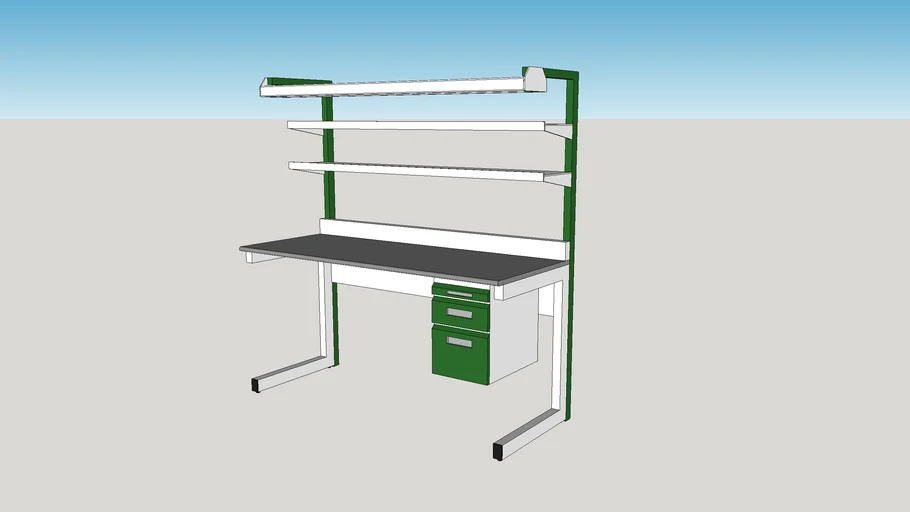 Kewaunee Basik lab bench by Mark Solly | 3D Warehouse