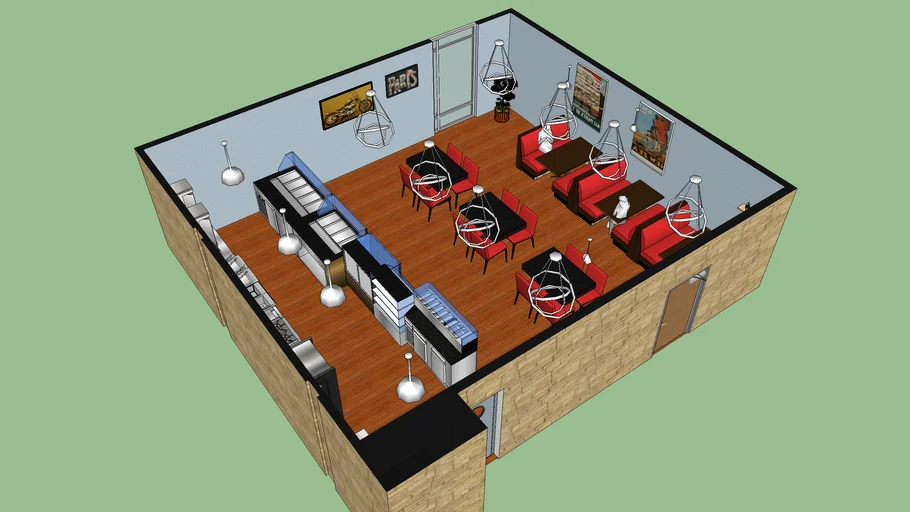 Sample Restaurant Designs | 3D Warehouse