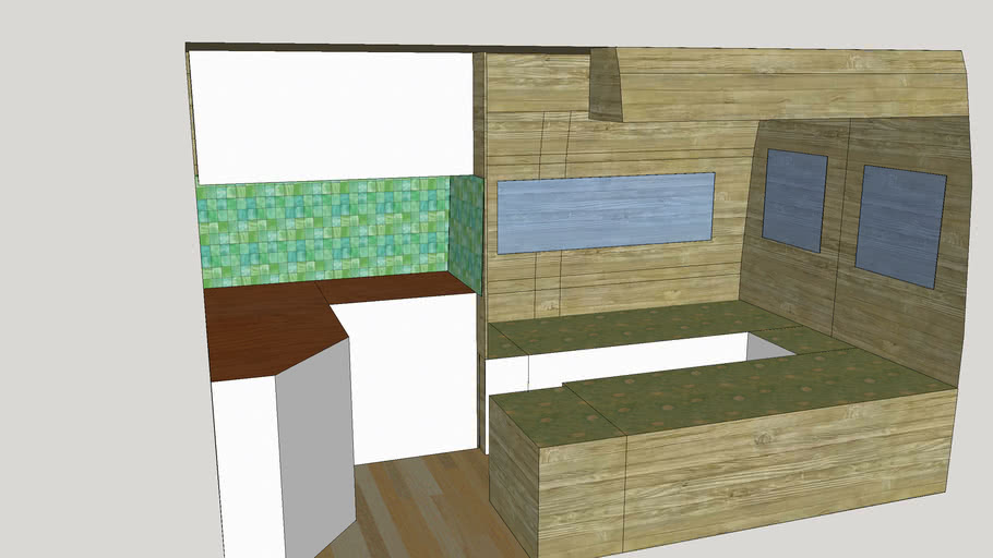 Citroen Relay L3 H3 Camper layout | 3D Warehouse