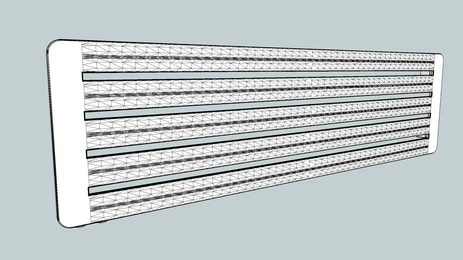 Terma Radiator Aero H 410 1500 YL | 3D Warehouse