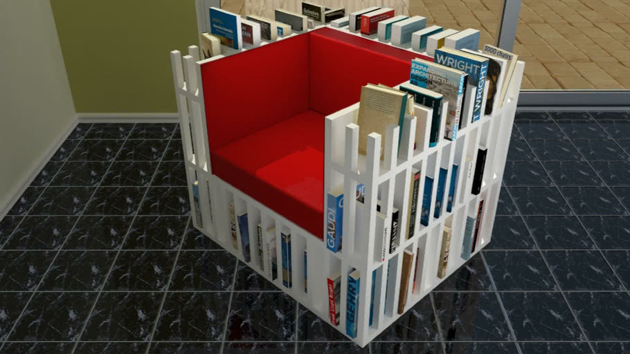 Chair Book Rack | 3D Warehouse