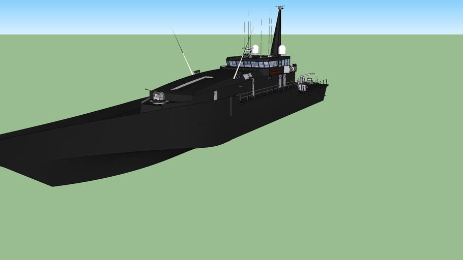 Royal Navy Stealth Armidale Class Patrol/Detroyer ship. | 3D Warehouse