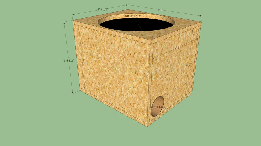 Sub box for 15' subwoofer | 3D Warehouse