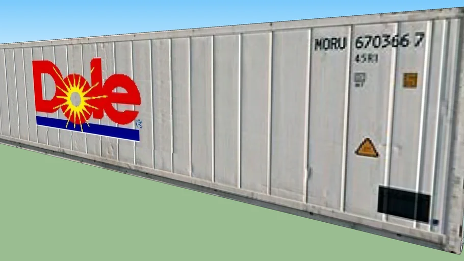 Dole Reefer Container ''40'' | 3D Warehouse