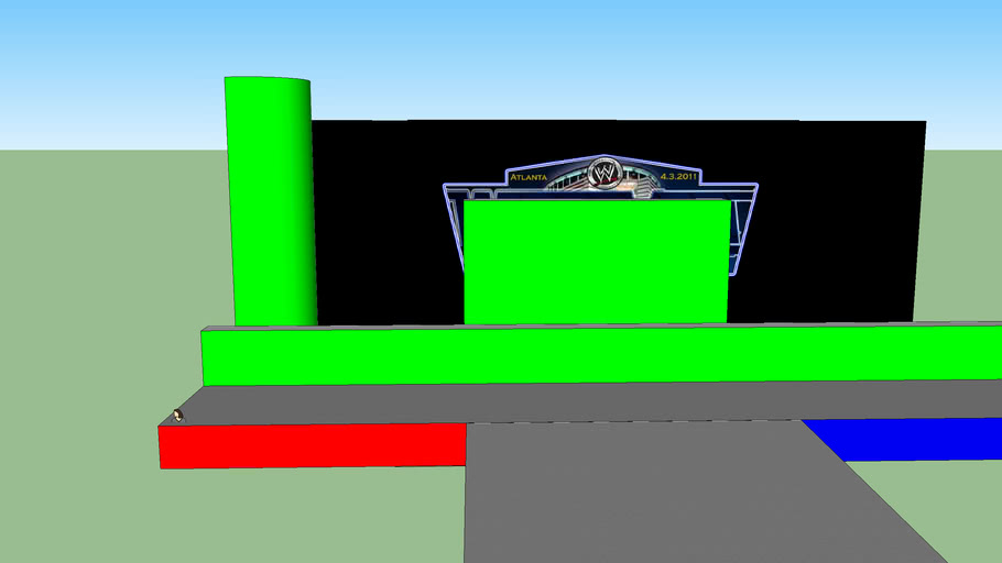 WWE - Wrestlemania 27 Concept Stage | 3D Warehouse