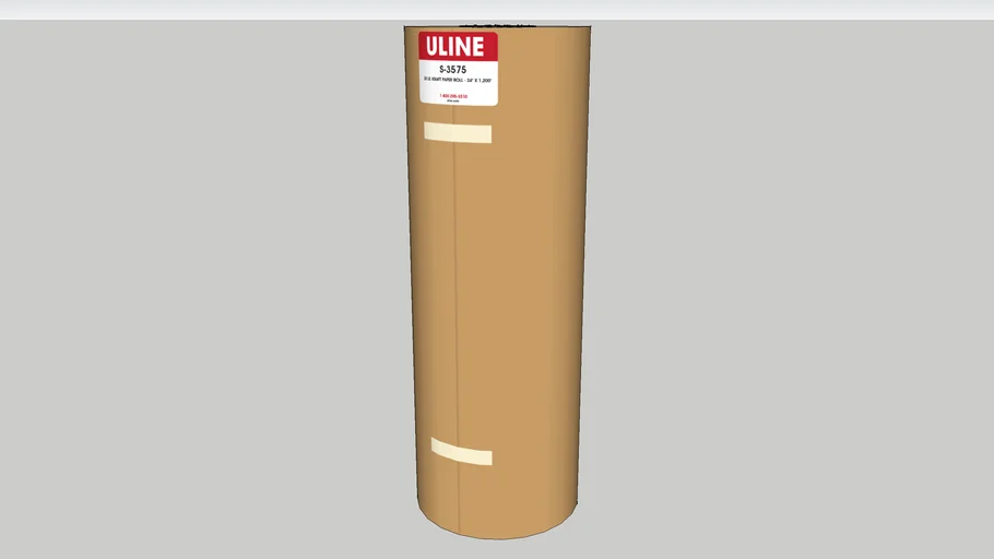 Uline S-3575 Kraft Paper Roll | 3D Warehouse