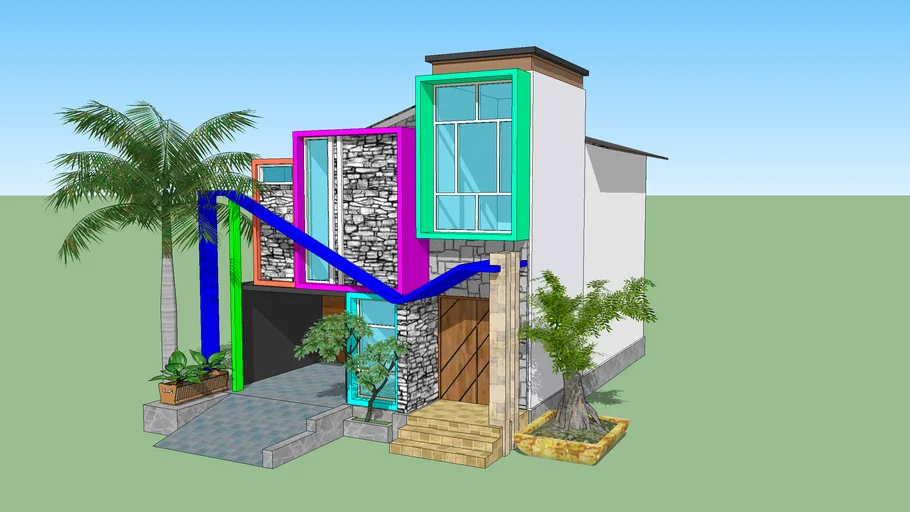 Rumah Minimalis House Minimalis Home 006 3d Warehouse