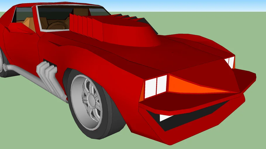 Corvette summer movie car (low poly) | 3D Warehouse