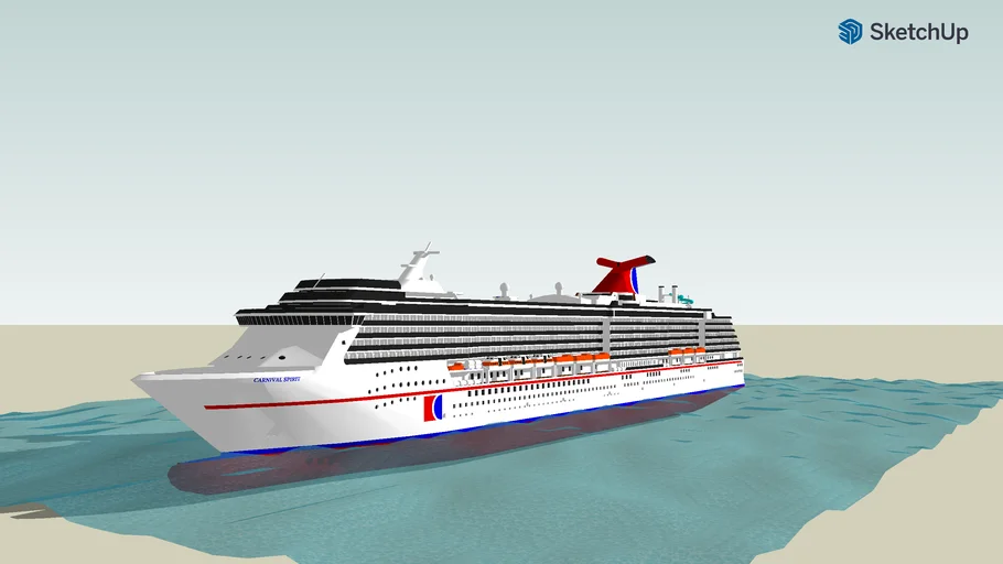 Cruise ship Carnival Spirit | 3D Warehouse