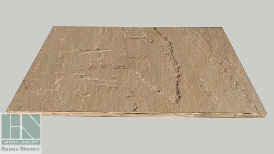 Banas Stones Natural Jumbo Slabs - 48' x 72' - Banas Bronte | 3D Warehouse