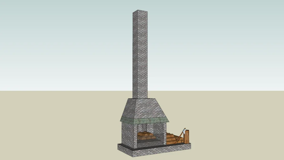 Basic Fireplace + Chimney | 3D Warehouse