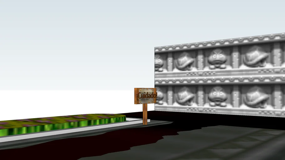 Super mario 64 hack, Ciudad de Bowser, Bowser´s city | 3D Warehouse