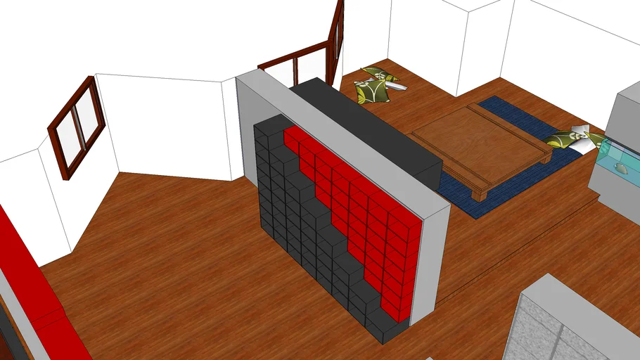 Stair shaped Box Shelves | 3D Warehouse