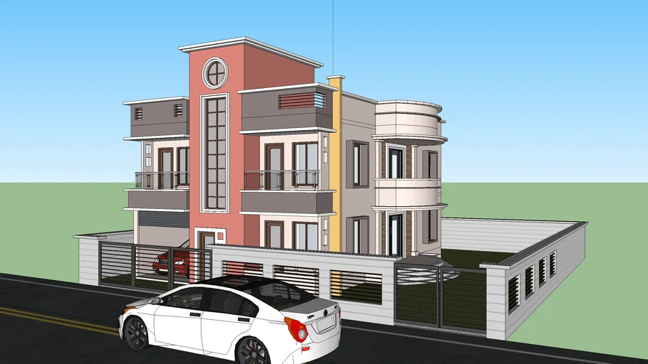 DUPLEX HOUSE 3D MODEL /modern home | 3D Warehouse