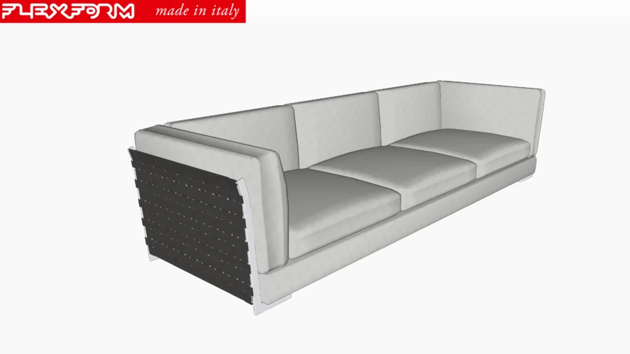 Flexform Antonio Citterio Cestone Sofa 310 | 3D Warehouse