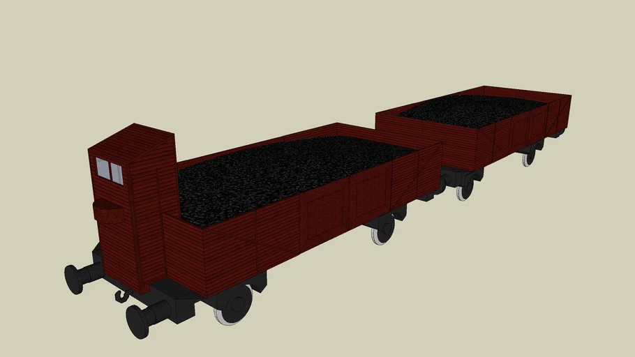 Typical old German bulk waggon | 3D Warehouse
