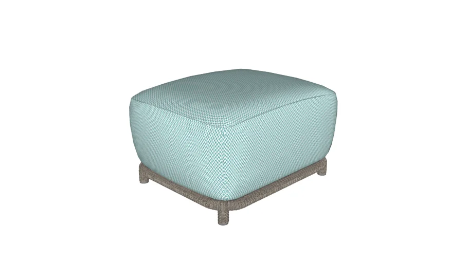 SIFAS YAKIMOUR Braided brown ottoman | 3D Warehouse