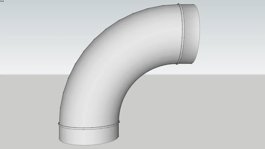 8' 90 Degree Metal Elbow | 3D Warehouse