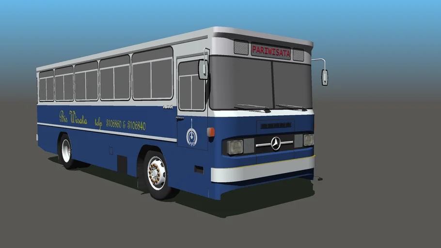 Mercedes Benz O 306 PPD Jakarta (Bis Wisata) | 3D Warehouse