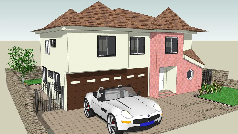 Residential 2 Stories Building | 3D Warehouse