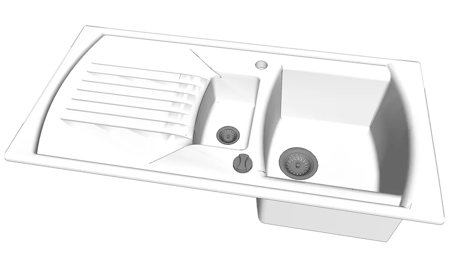 Deante kitchen sink Lusitano (ZCL 651N) | 3D Warehouse