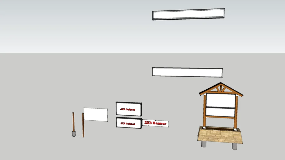 Sign components | 3D Warehouse