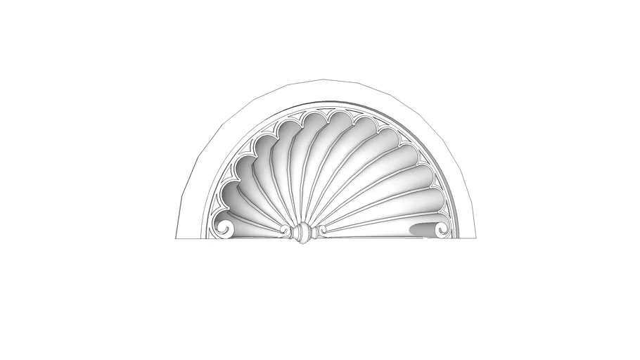 Scalloped Niche Cap | 3D Warehouse