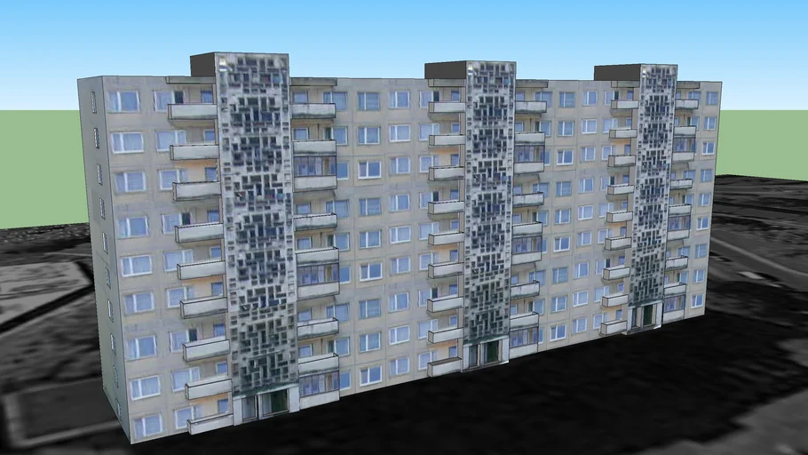 Žirmūnų g. 113, Vilnius - devynaukštis bendrabutis | 3D Warehouse