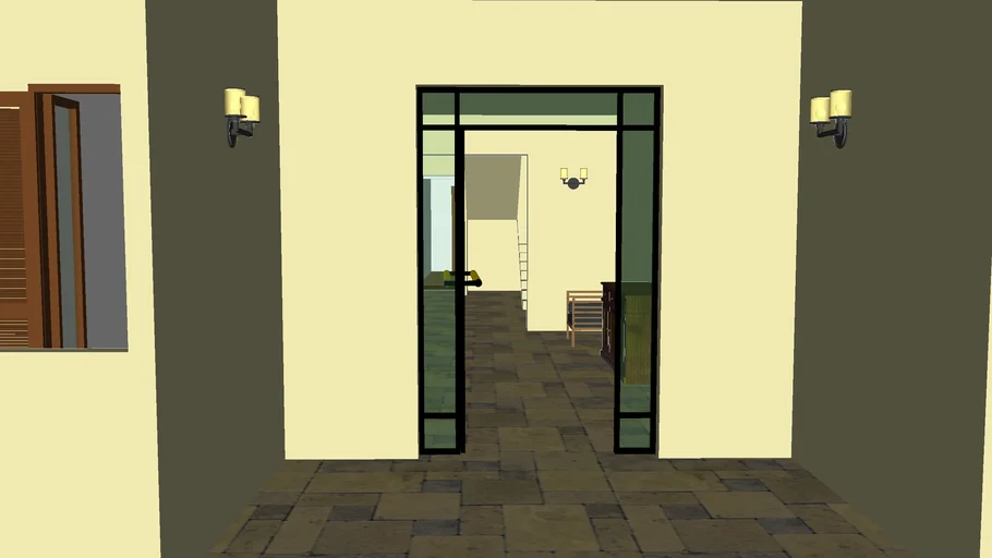 Apartment Building Greek Style with closed balcony | 3D Warehouse