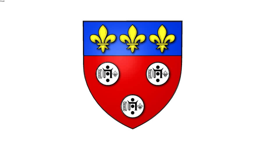 blason de la ville de Chartres | 3D Warehouse
