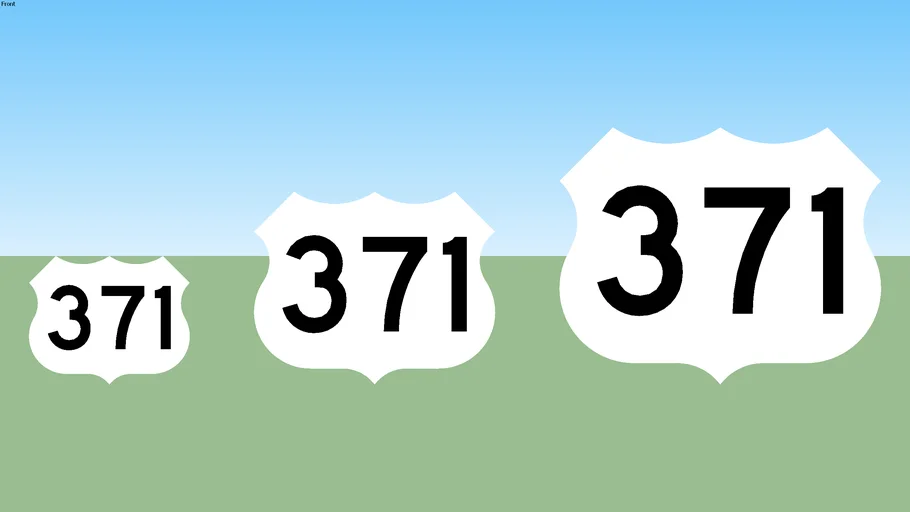 U.S. 371 Sign | 3D Warehouse