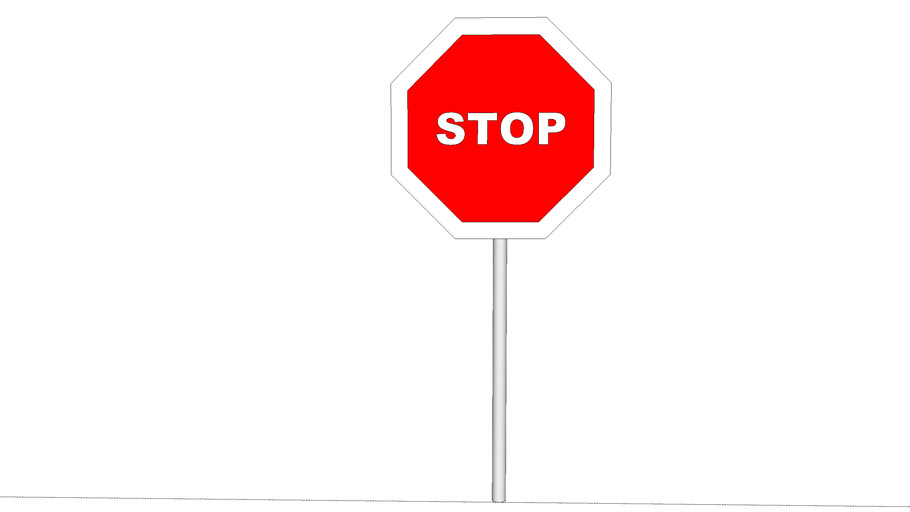 STOP-Schild | 3D Warehouse