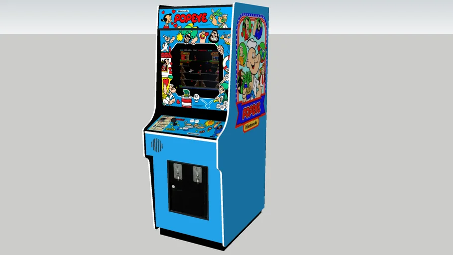 Popeye arcade game REV.2 | 3D Warehouse