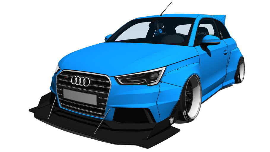 2015 Audi - S1 Wide Body Kit | 3D Warehouse