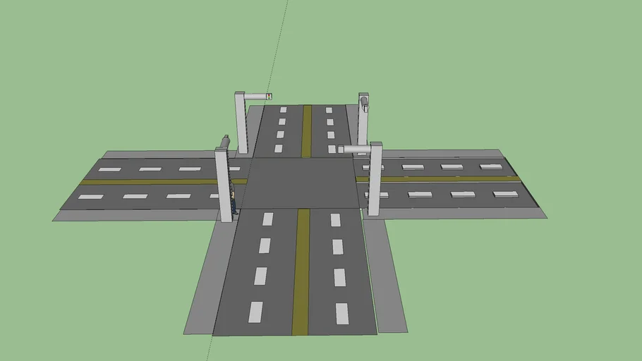 Alex's street intersection | 3D Warehouse