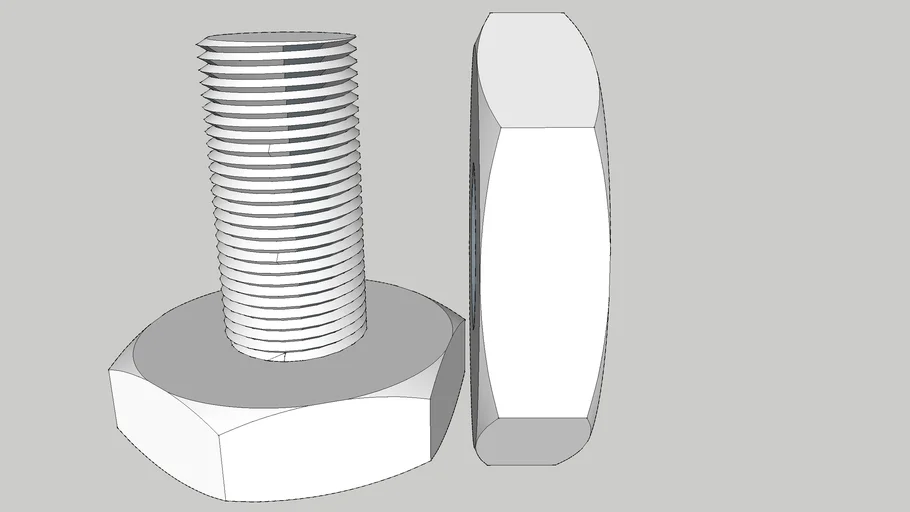 nut,bolt | 3D Warehouse