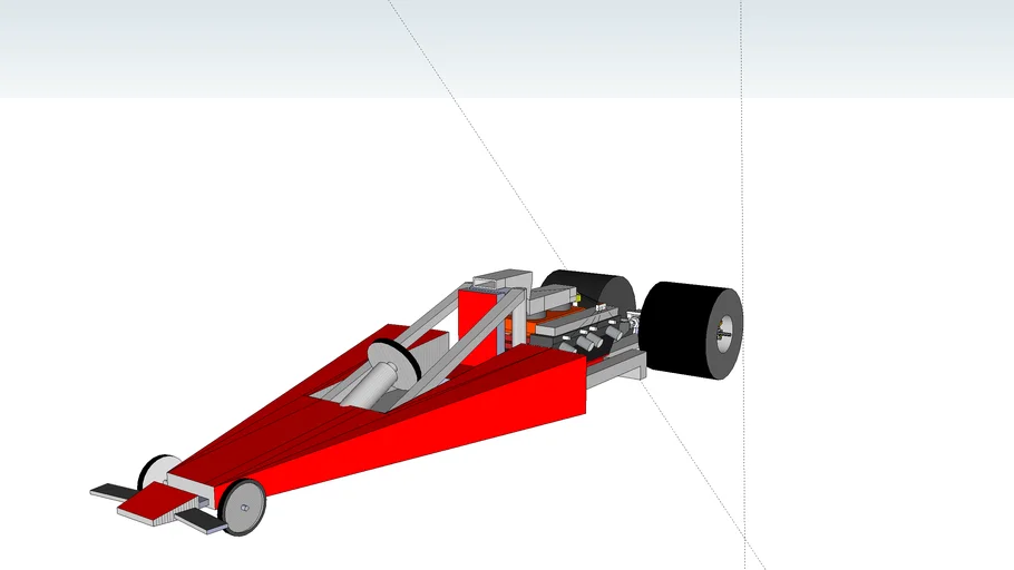 sb chevy drag car | 3D Warehouse