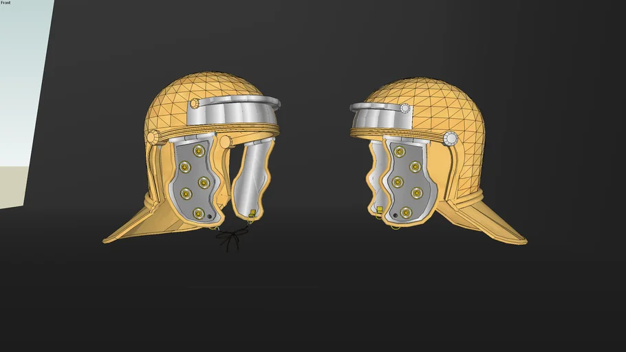 Roman Cavalry Galea (Helmet) - Type A - Mid First Century AD | 3D Warehouse