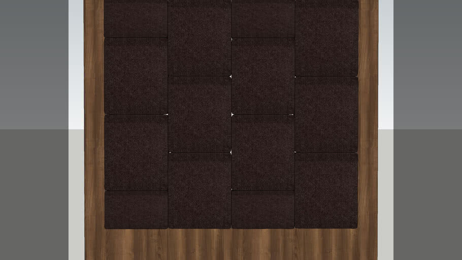 cushion cot backpanel | 3D Warehouse