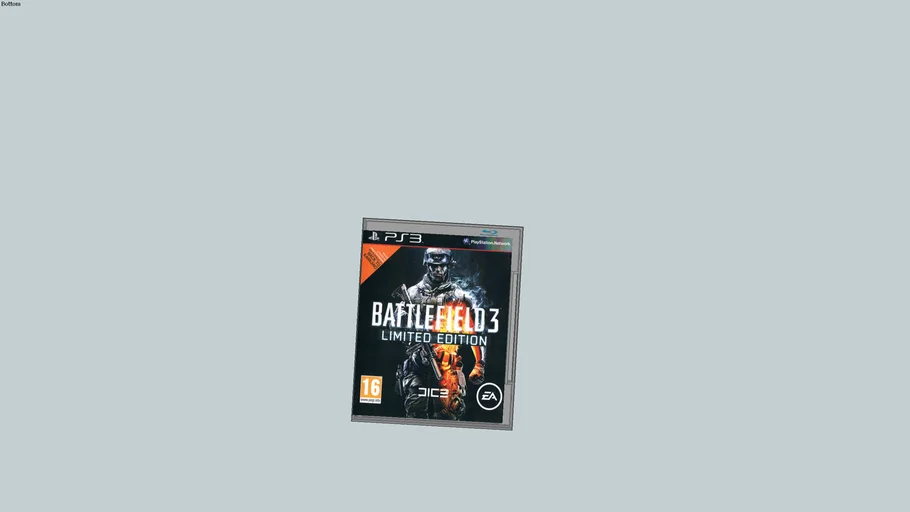 Boite Battlefield 3 PS3 | 3D Warehouse