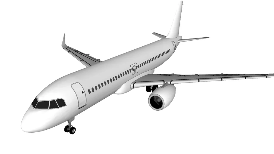 Airbus A320 With Sharklets (Template) | 3D Warehouse