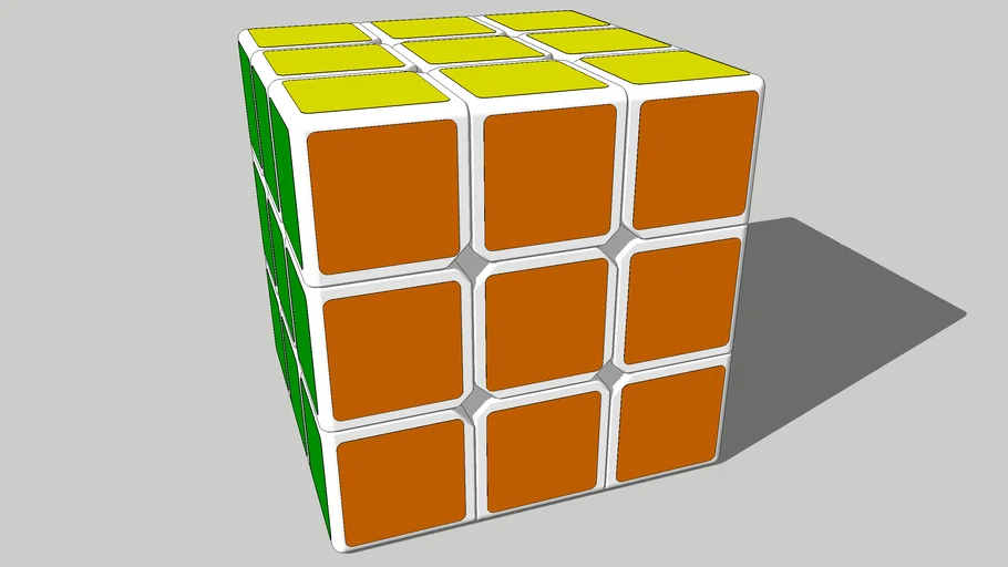 rubik's cube white | 3D Warehouse