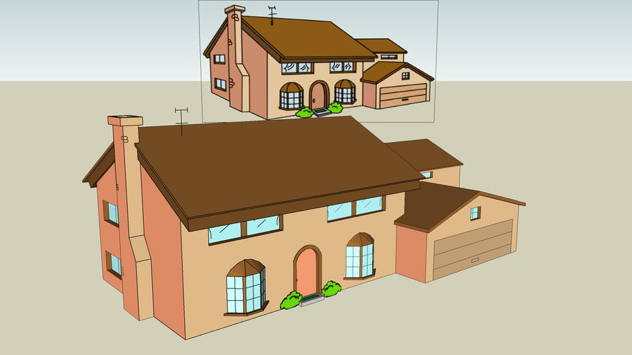 CASA DE LOS SIMPSONS 'SIMPSONS HOUSE' | 3D Warehouse